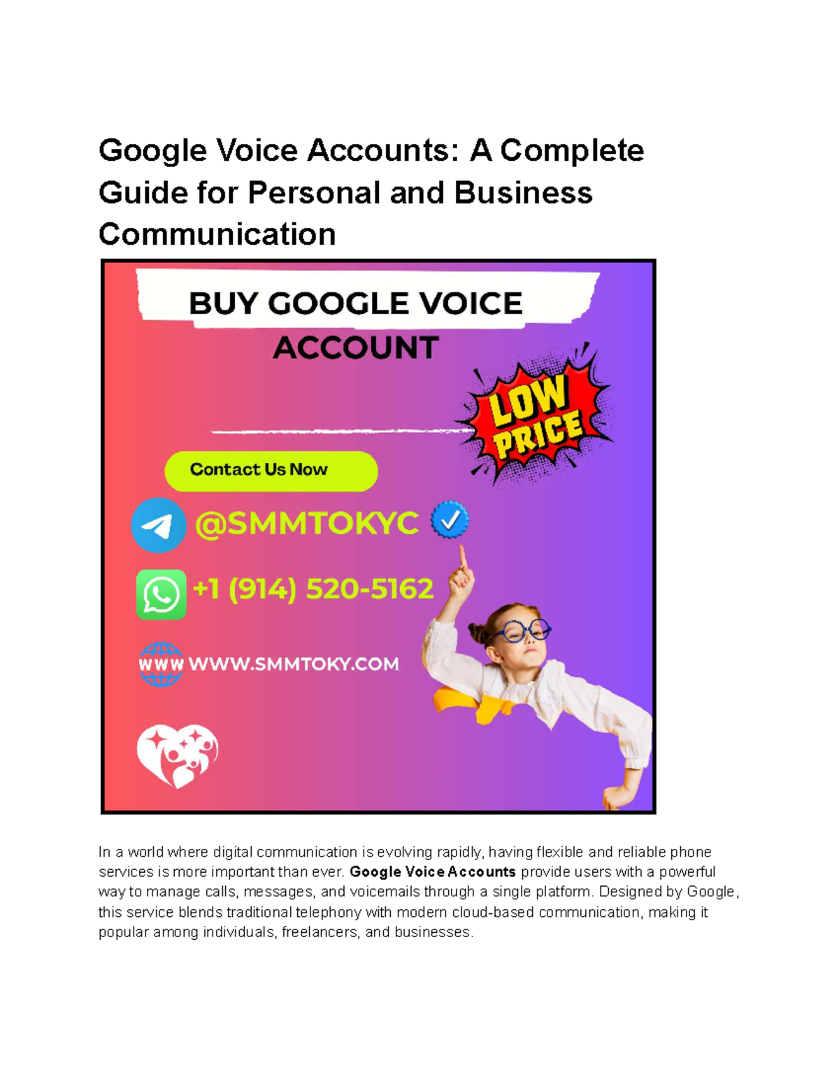 Google Voice Accounts: Step-by-Step Guide for Purchase and Setup - Studocu