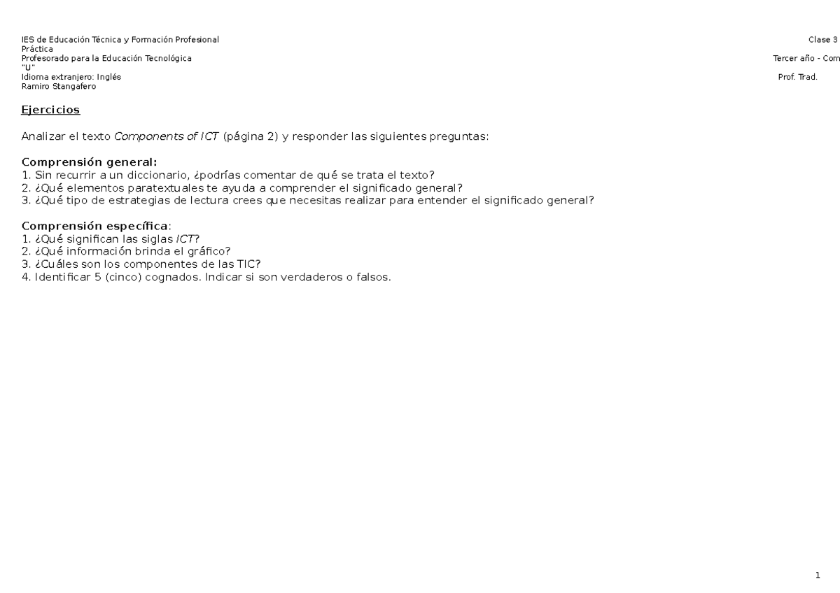 Clase 3 - Comprension lectora - Modelos - Estrategias - Elementos del ...