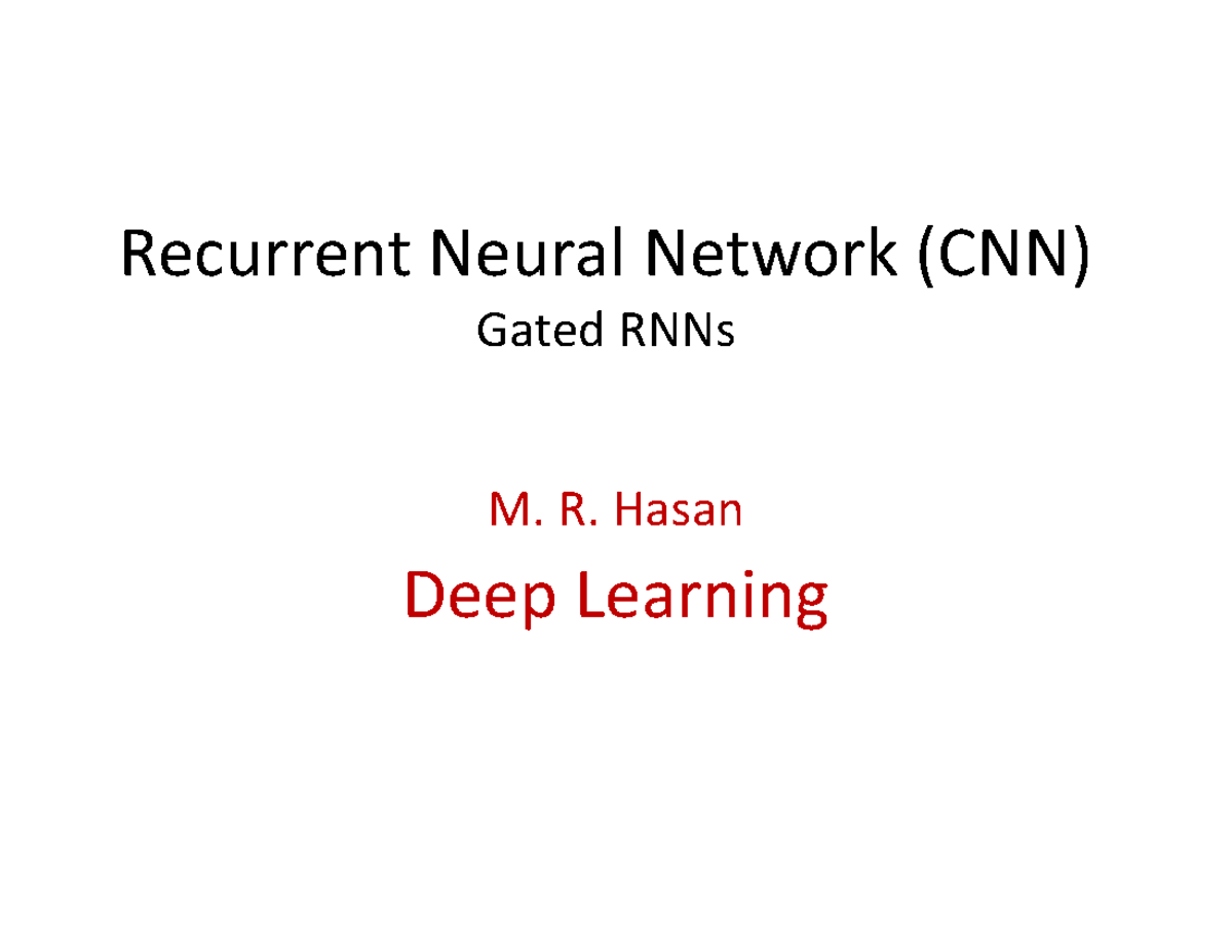 DL-RNN-6-Gated RNNs - deep learning notes - Recurrent Neural Network ...