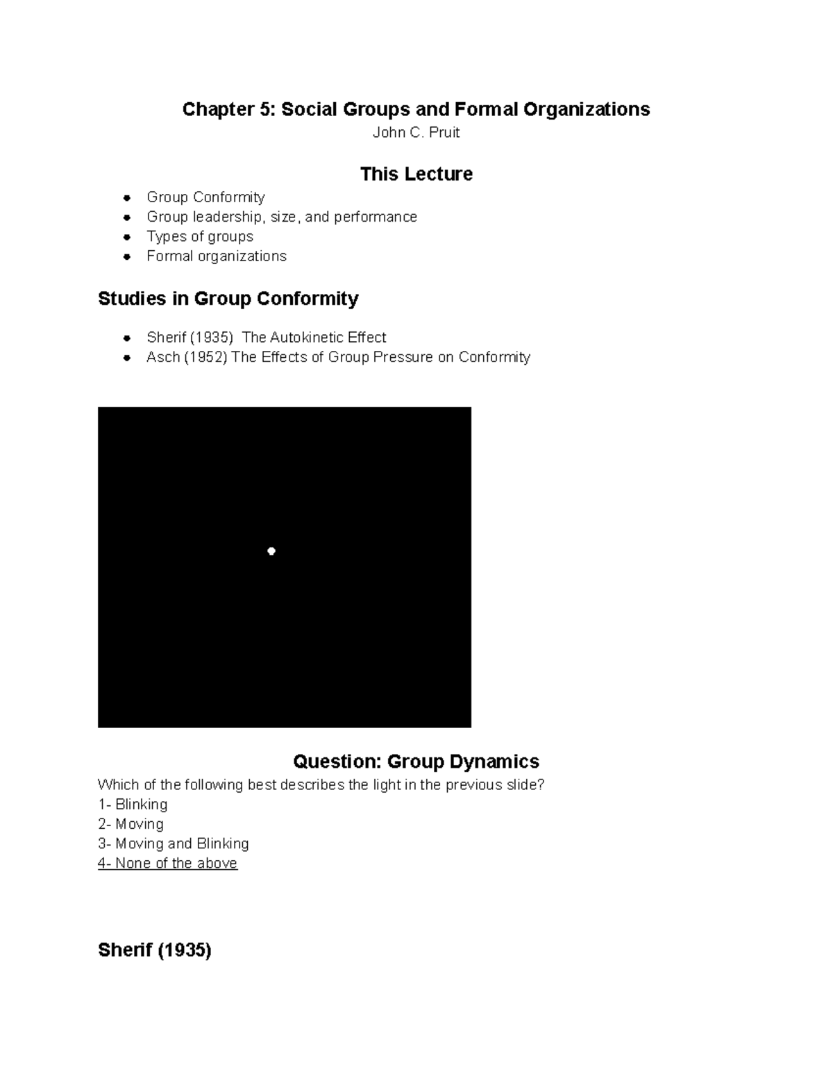 Chapter 5 Social Groups and Formal Organizations - Chapter 5: Social ...