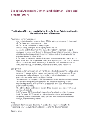 Andrade (Doodling) study notes - Andrade (Doodling) Outline the aim of ...