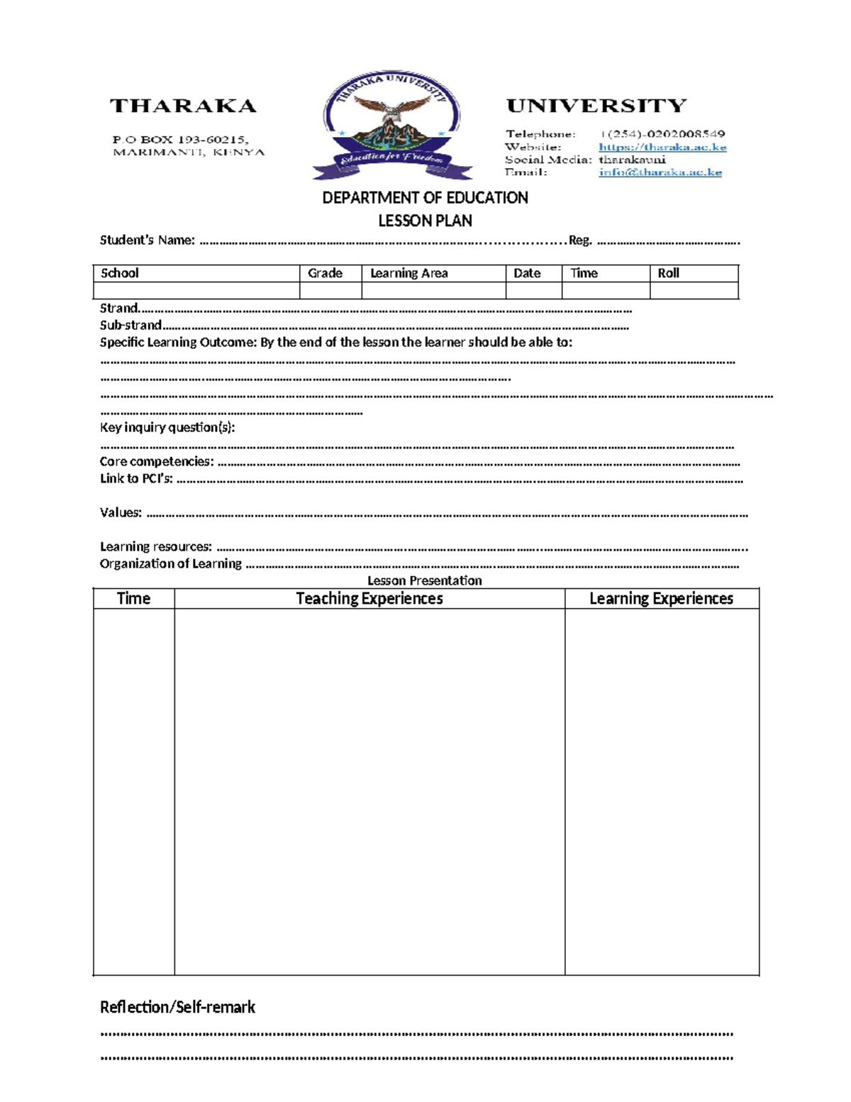 2025 TP Edited 1 PAGE CBC Lesson PLAN WORD Format - DEPARTMENT OF ...