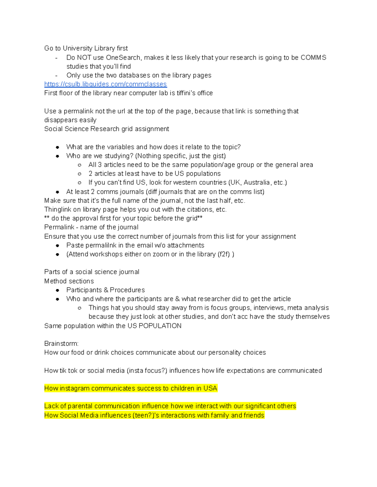 Comm 200 Final Exam Notes by Tiffini Travis - Research Strategies ...