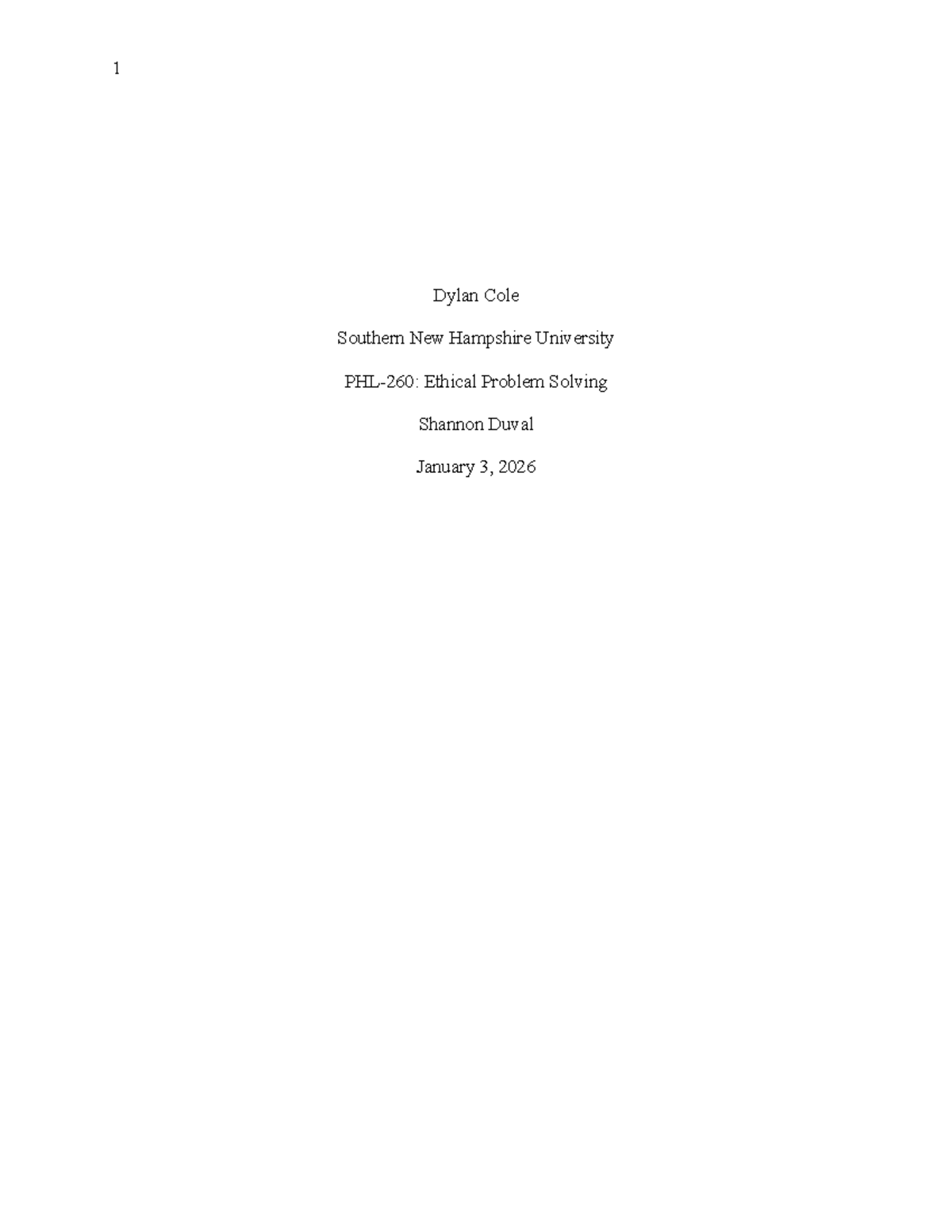 SNHU Ethical Problem Solving Journal: A Personal Reflection - Studocu