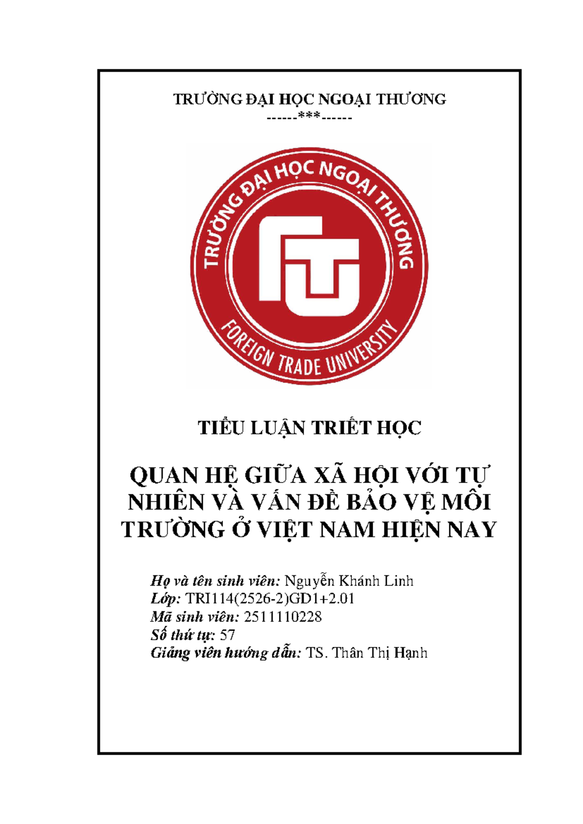 Bìa tiểu luận - sdsdsd - STATISTICS FOR MANAGEMENT AND ECONOMICS ...