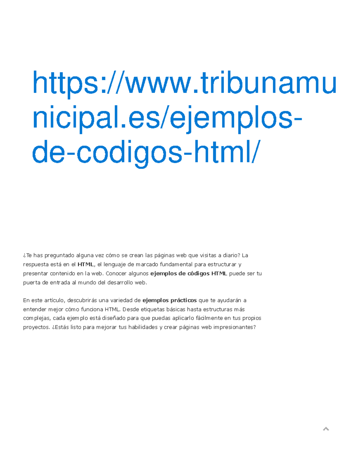 2025 05 12 Ejemplos Esenciales de Códigos HTML para Tu Web - Studocu