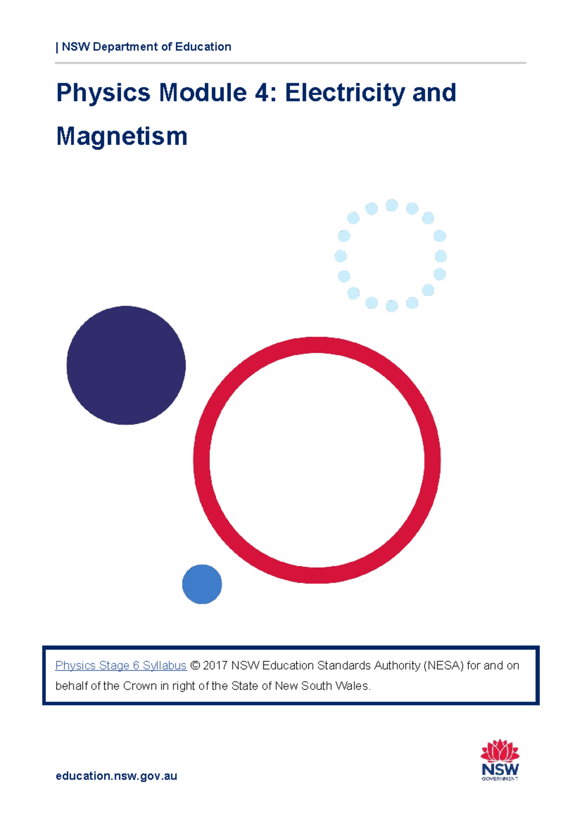 Physics Stage 6 Module 4: Guide to Electricity and Magnetism - Studocu