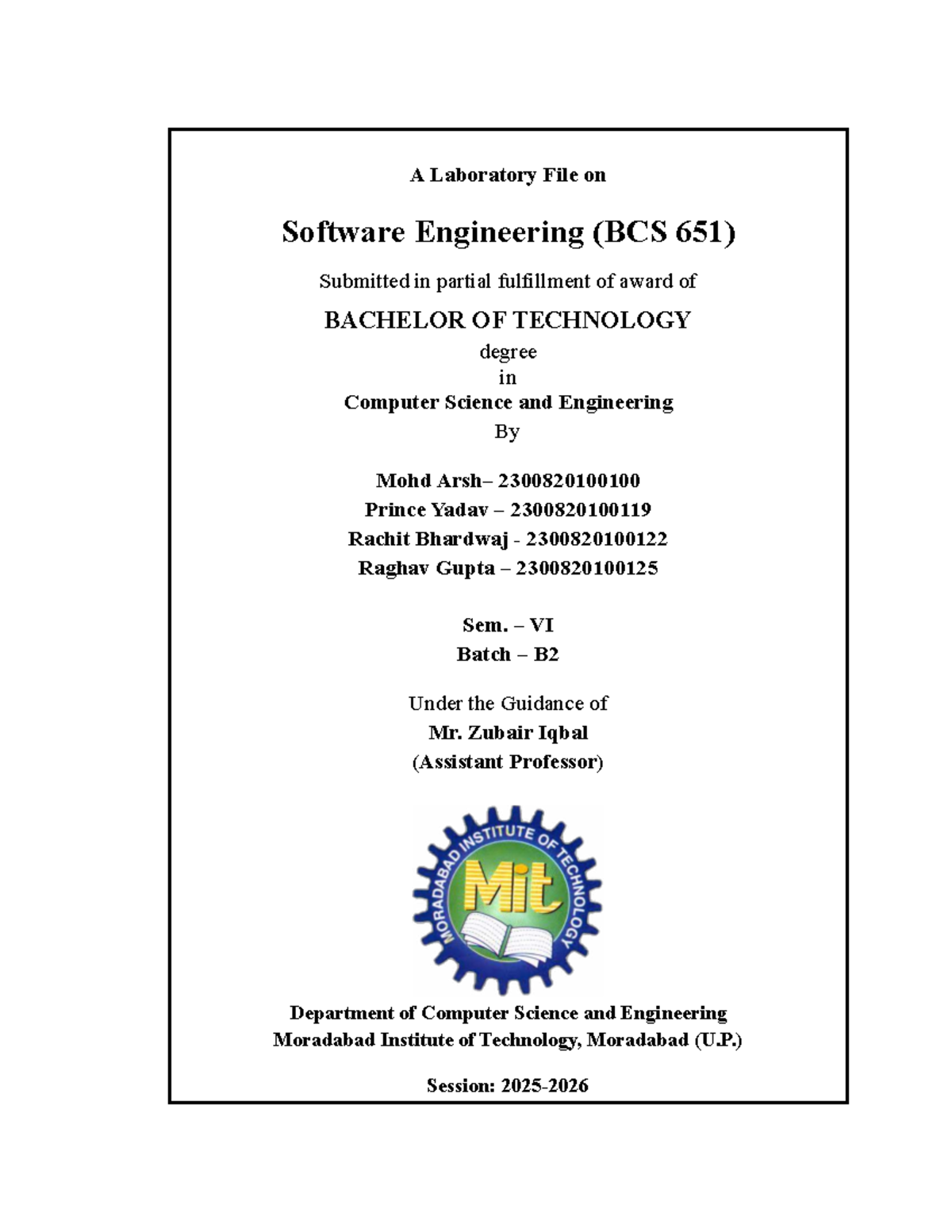 Software Requirements Specification for MealMate System (BCS 651) - Studocu