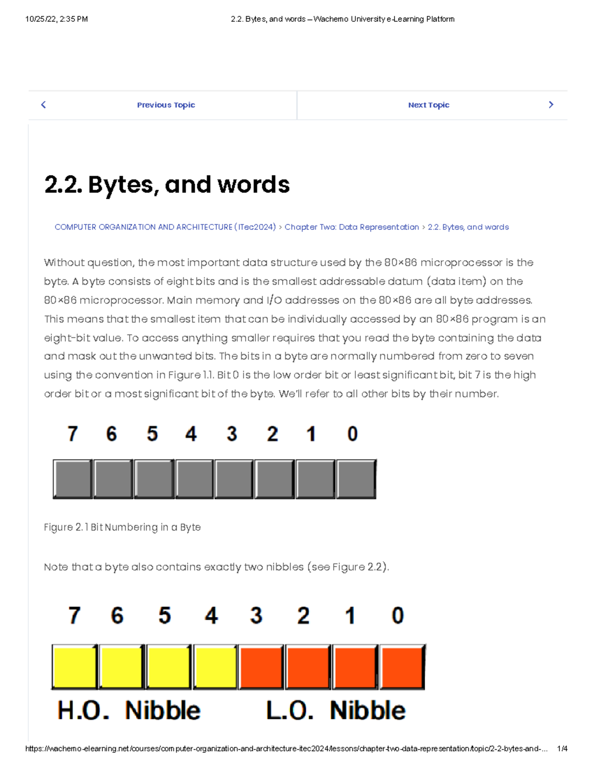 2.2. Bytes, and words – Wachemo University e-Learning Platform - 2 ...