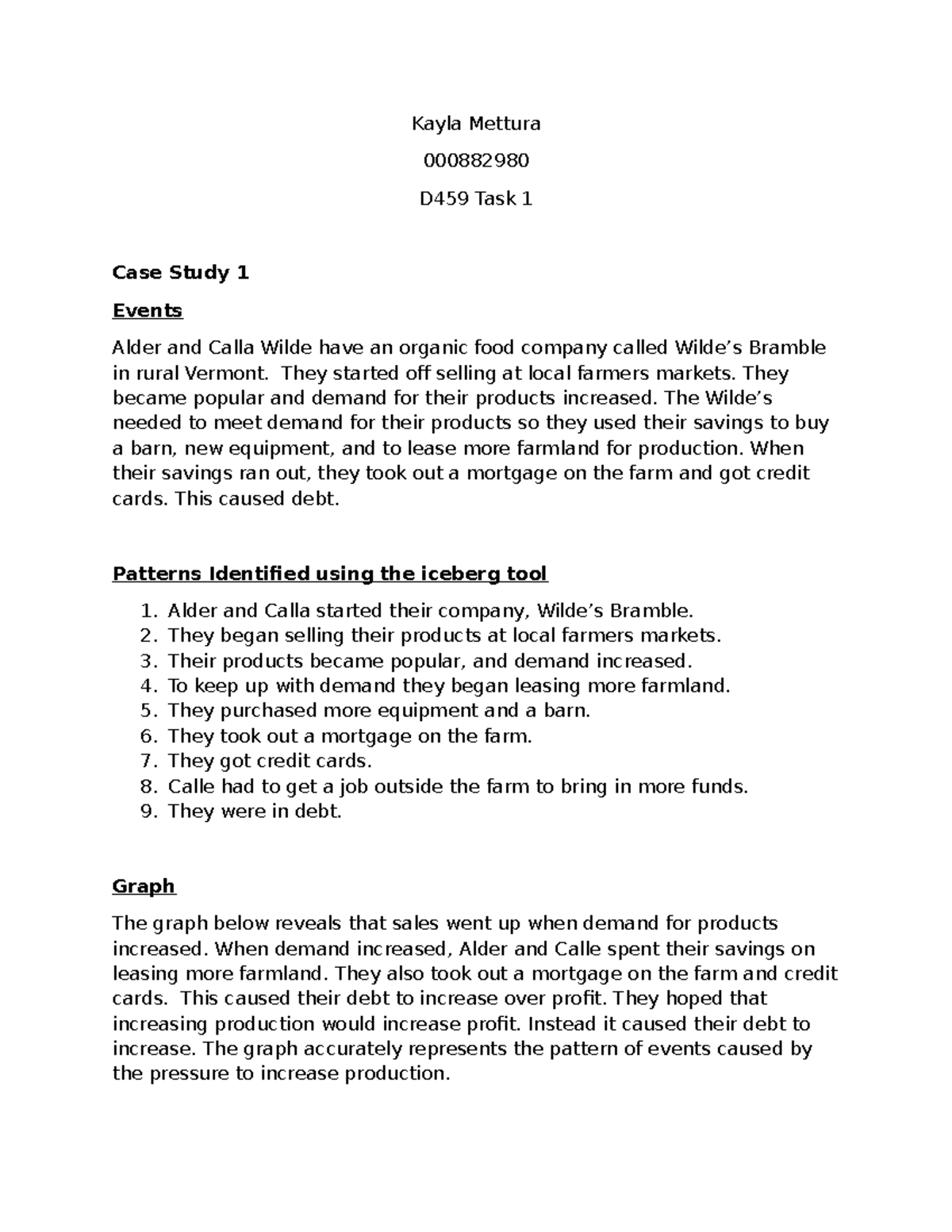 D459 Task 1 Case Study: Bramble's Growth and Debt Challenges - Studocu