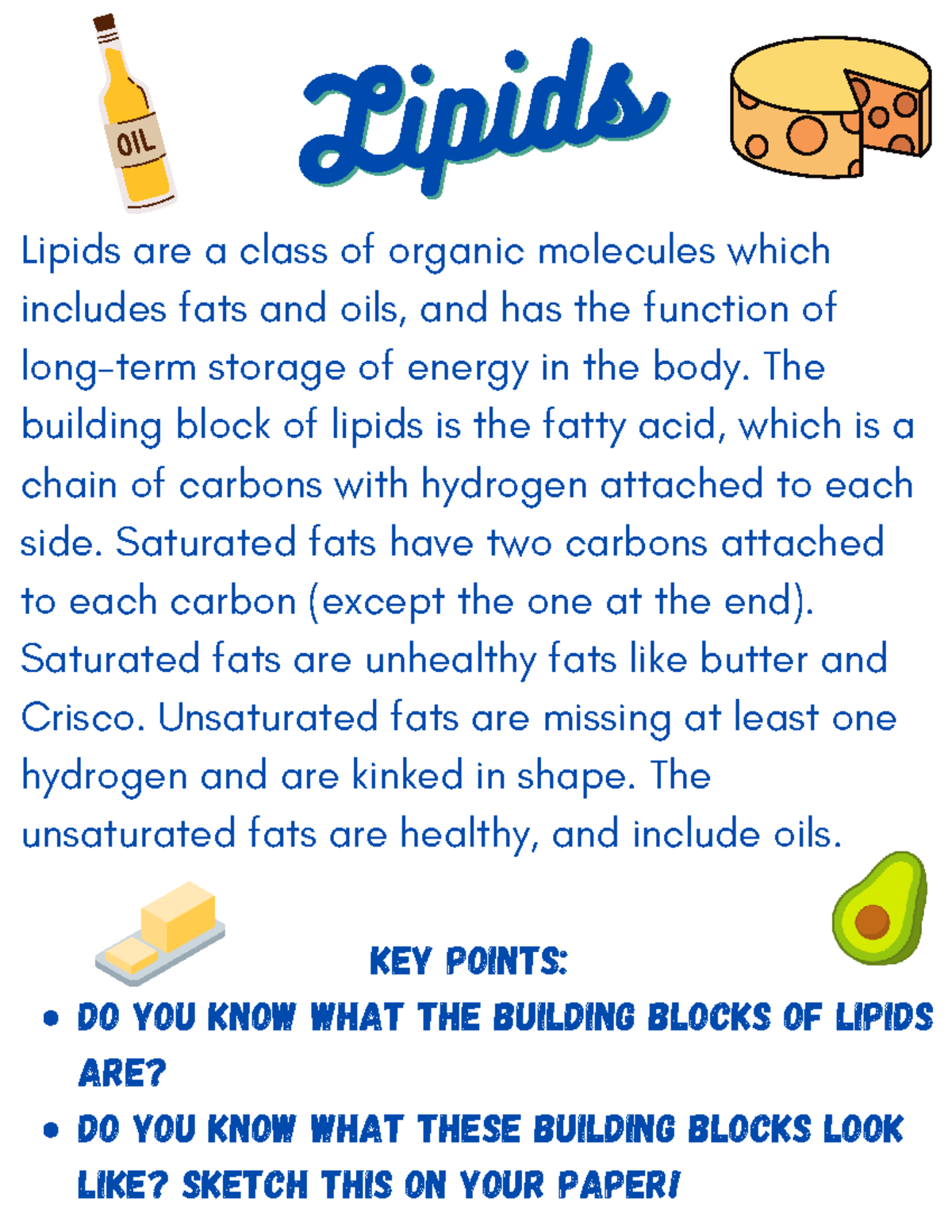 Biomolecule Macromolecule Readings: Lipids, Carbs, & Nucleic Acids ...