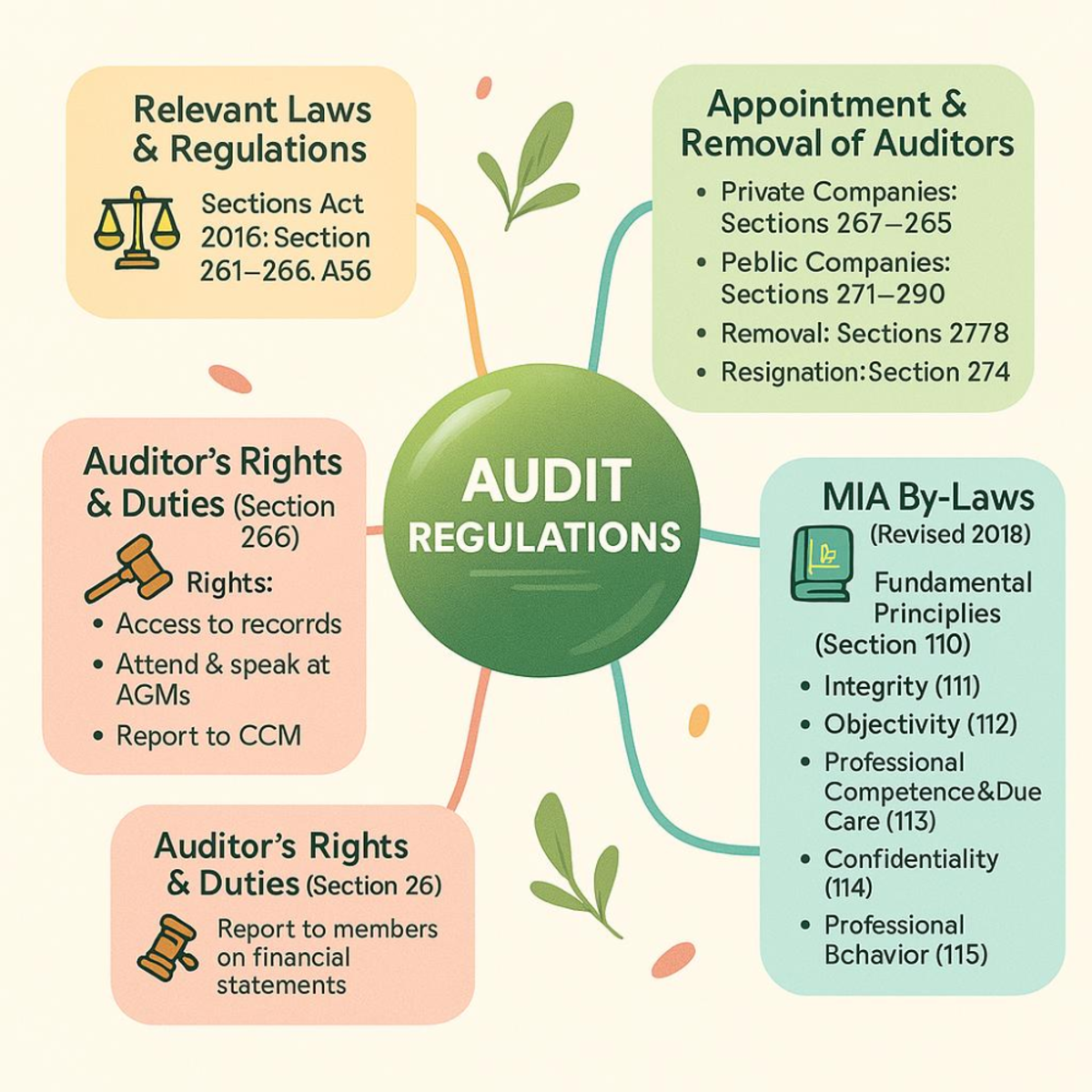 Audit Regulations - Mind map - Relevant Laws & Regulations ...