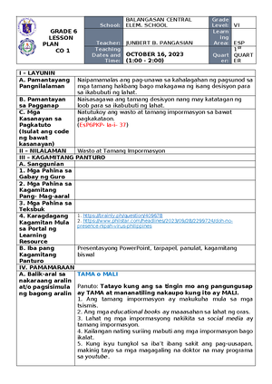 Brigada Eskwela Action Plan for SY 2024-2025 in DepEd Guidelines - Studocu