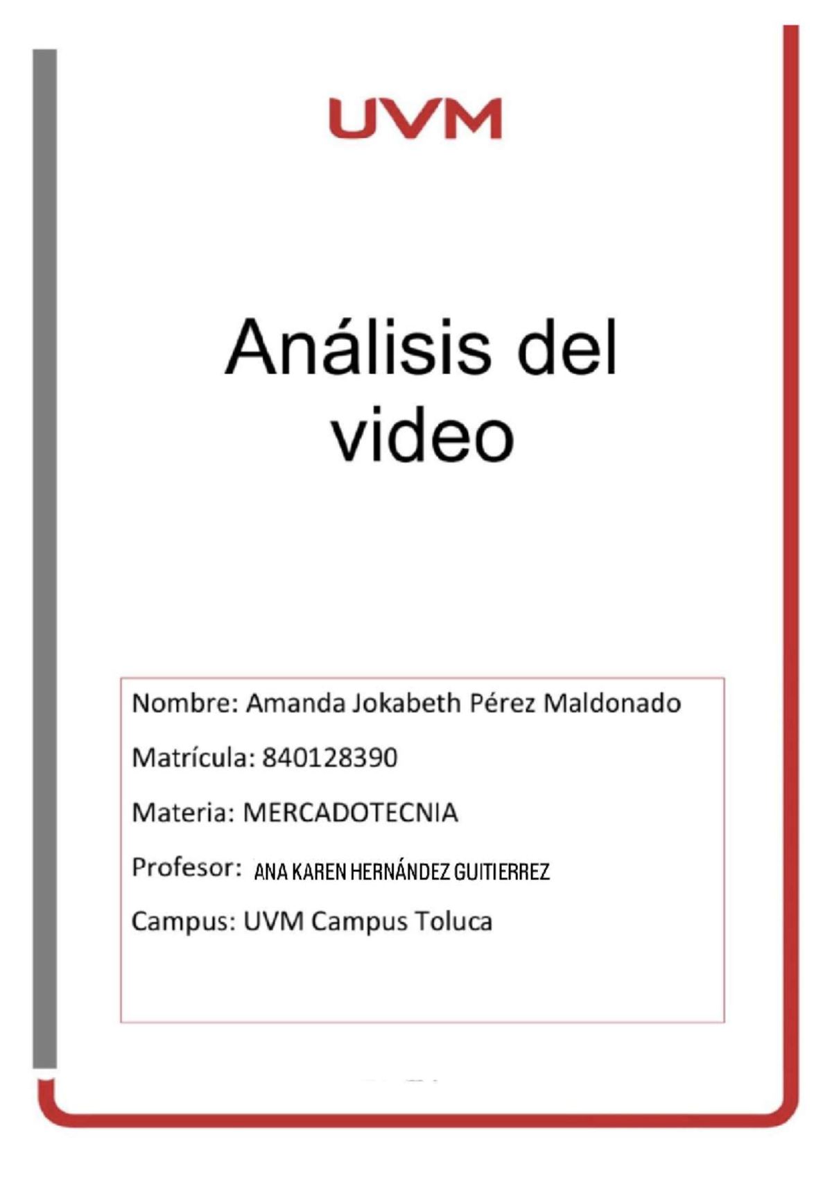 A4 AJMP - Proyecto - Creo que mi impresión fue saber que no solo habla ...