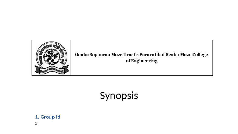 Final Synopsis for Project No. 5: AI-Driven Learning Management System ...