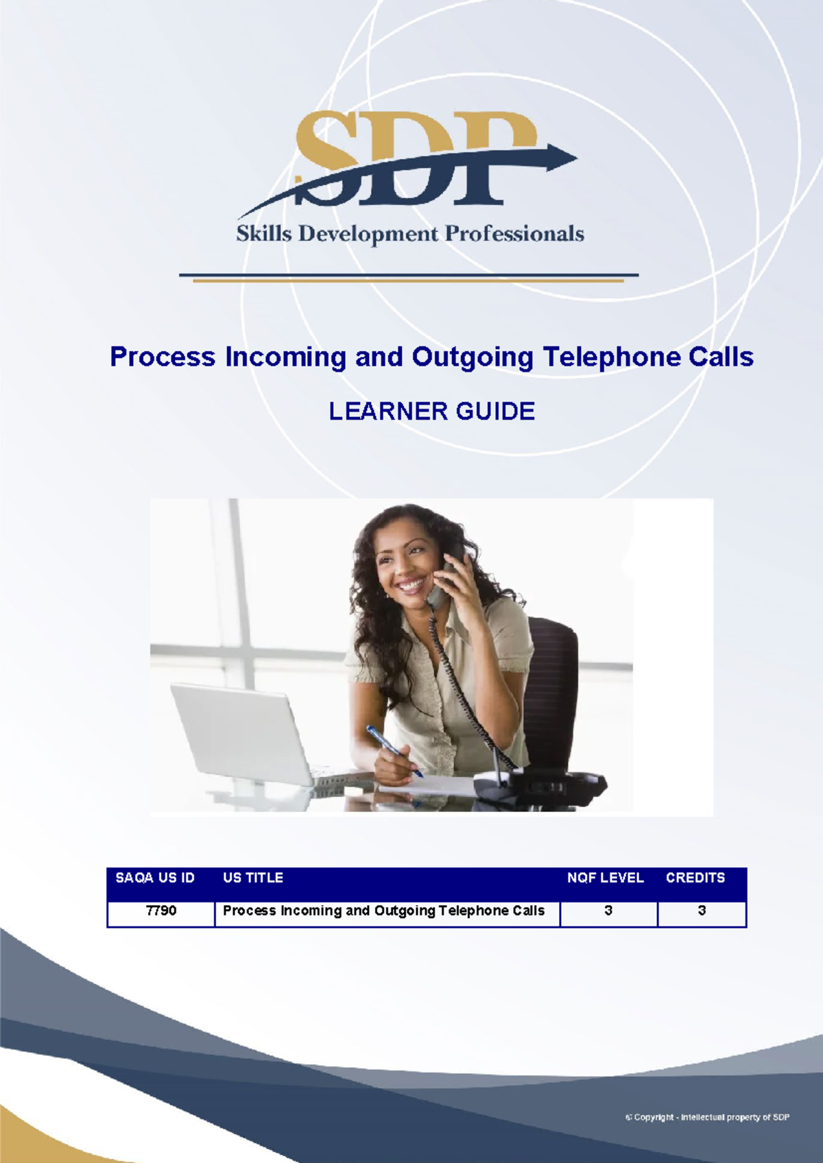7790 Process incoming and outgoing telephone calls - LG ...