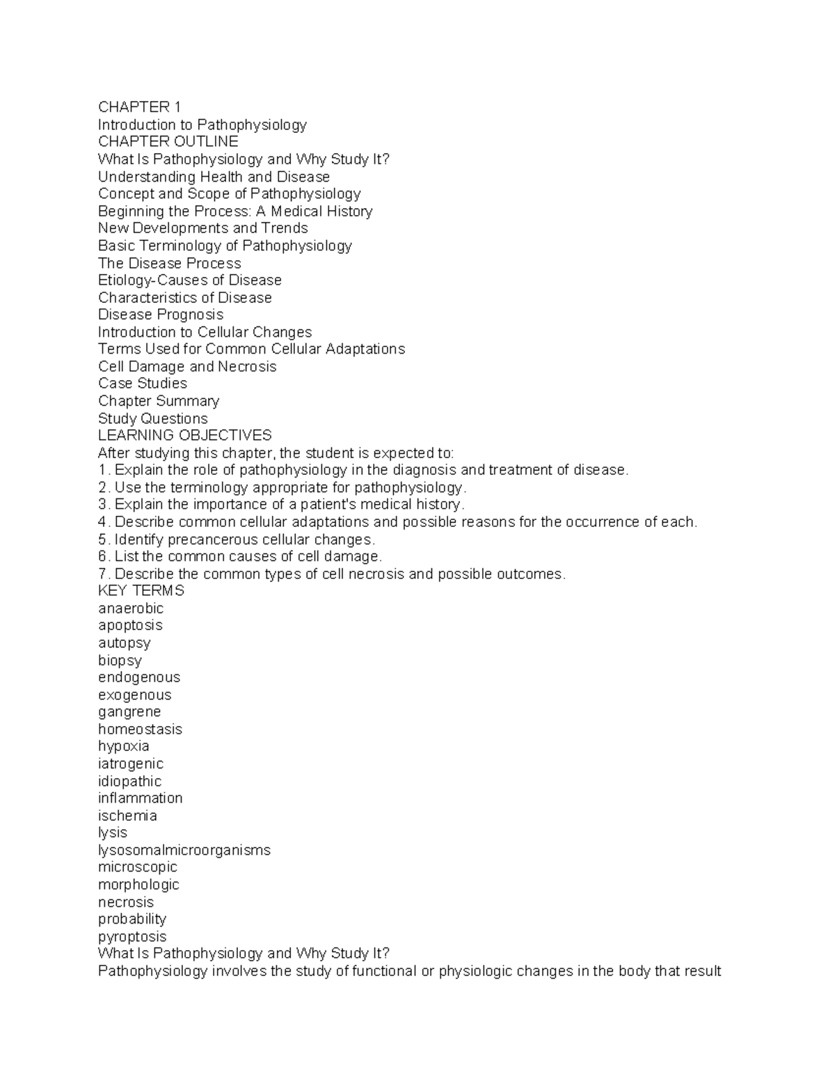 Pathophysiology 101: Key Concepts and Terminology Overview (Course Code ...
