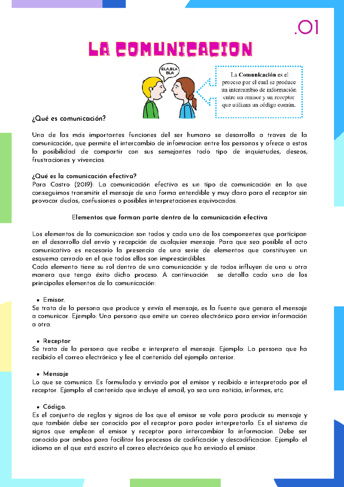 La comunicación y sus elementos - Emisor. Receptor Mensaje Código. ¿Qué ...