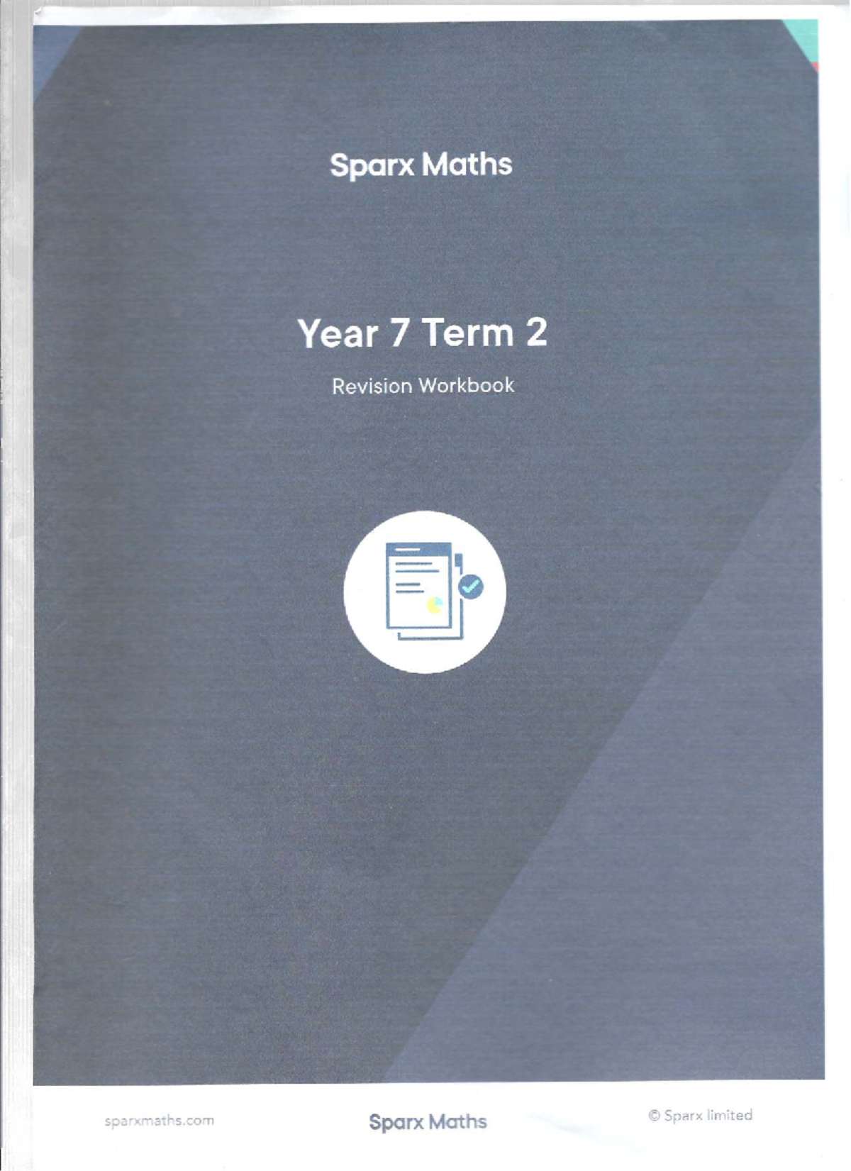 Sparx Maths Year 7 Term 2 Revision Workbook - Studocu