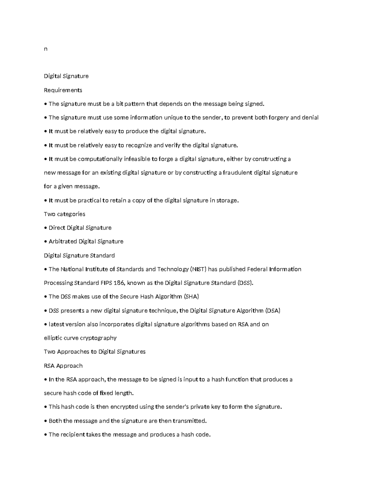 Digital Signature Requirements and Standards Overview - Studocu
