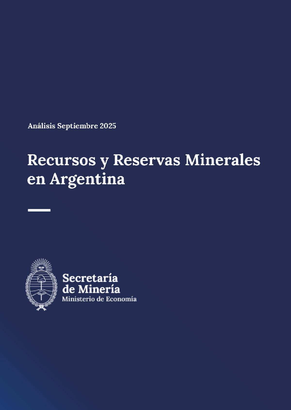Recursos y Reservas Minerales en Argentina - Informe 2025 - Studocu