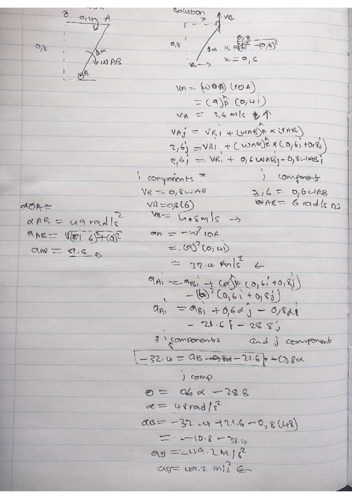 IMG 4437 - Solution to Physics Problem on Motion and Forces - Studocu