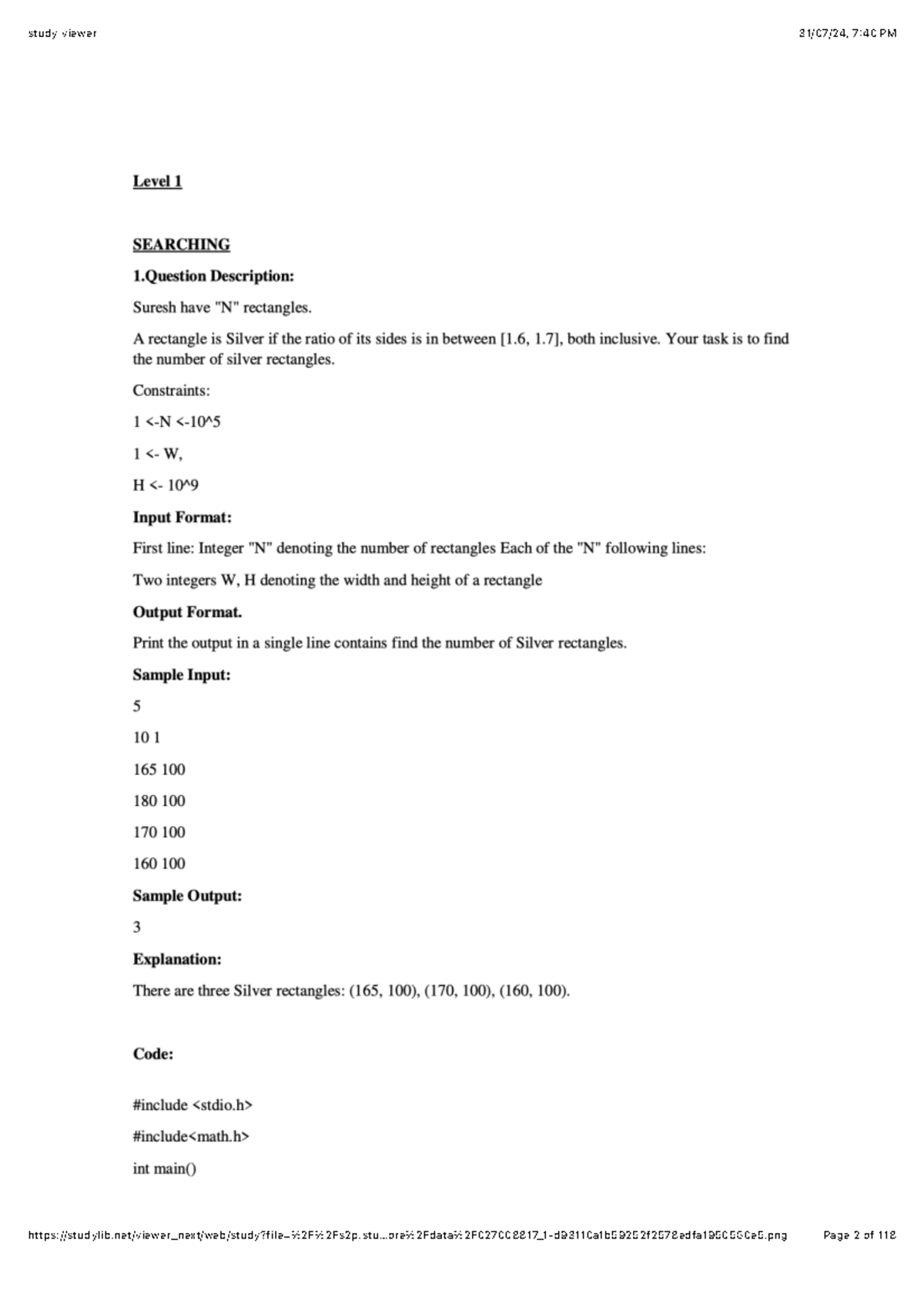SRM RMP Elab 2nd Year Answers and Solutions for Review - Studocu