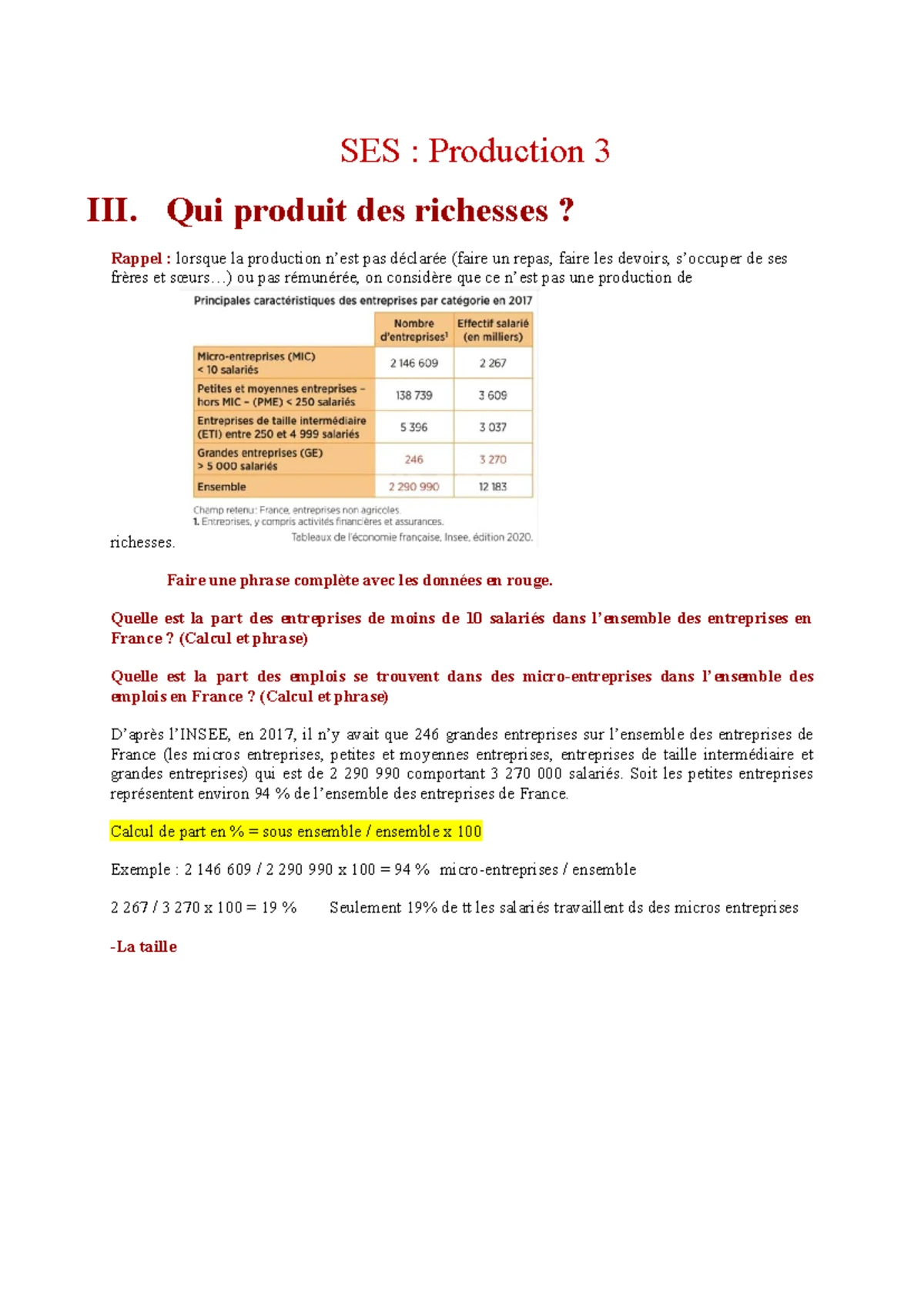 SES : Production 1 - Comprendre la Production Marchande et Non ...