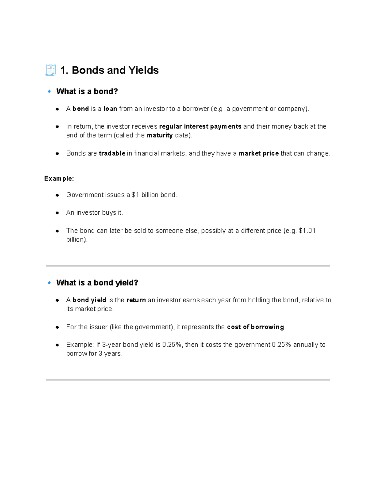 Bonds and the Yield Curve: Understanding Prices and Yields - Studocu