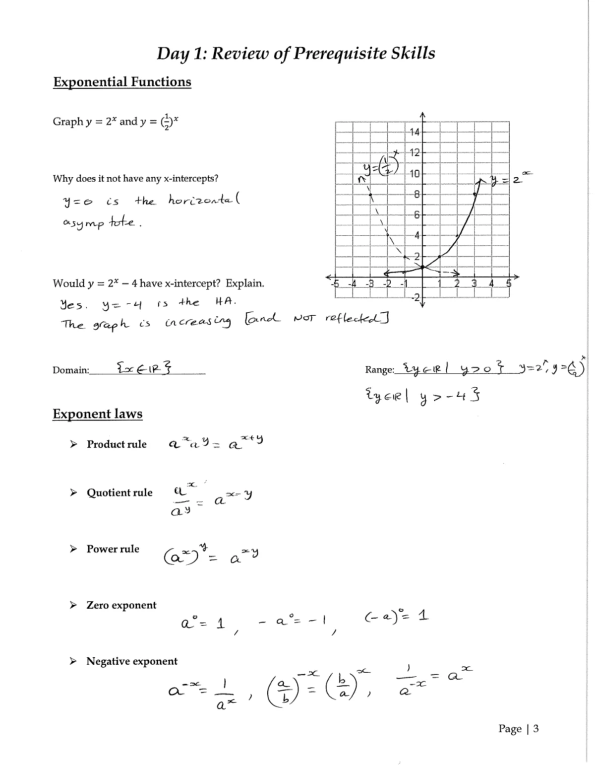 Day 3 mhf4u unit 6 7 - Unit 6 Logarithmic and exponential function - Day 3: 6 - Introduction to ...