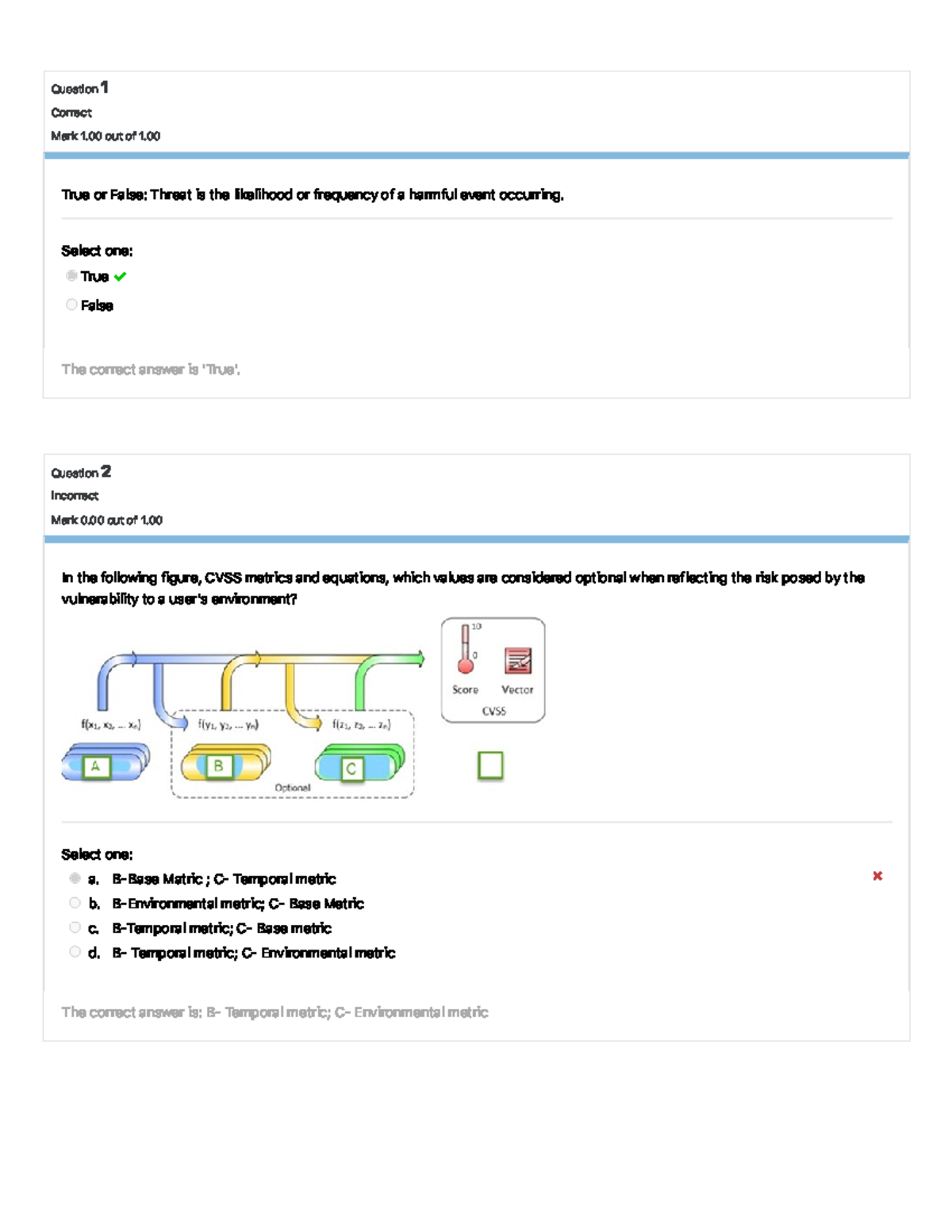Self-Quiz Unit 8 Attempt Review: Key Questions and Answers - Studocu