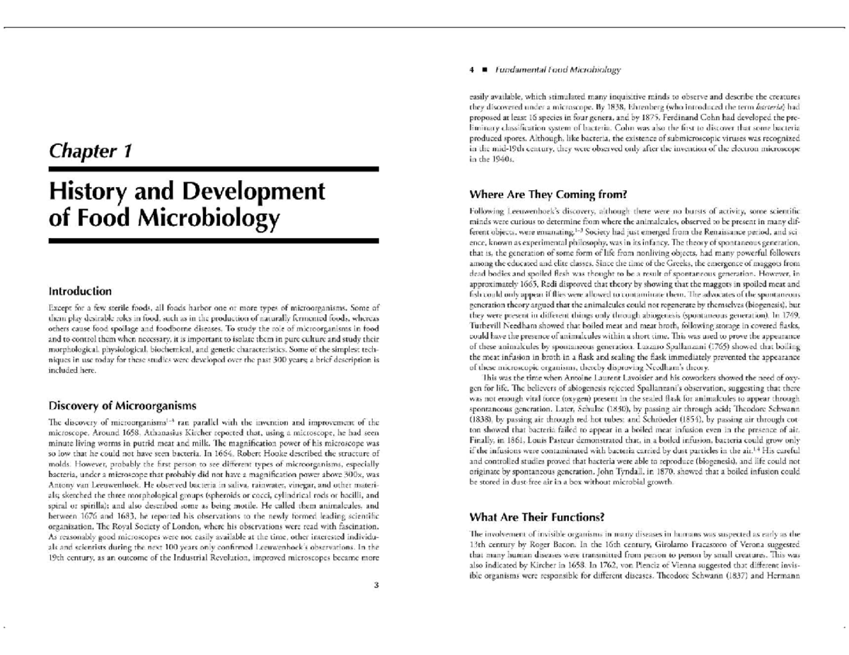 Chapters 1 & 2 Summary: Fundamentals of Food Microbiology - Studocu