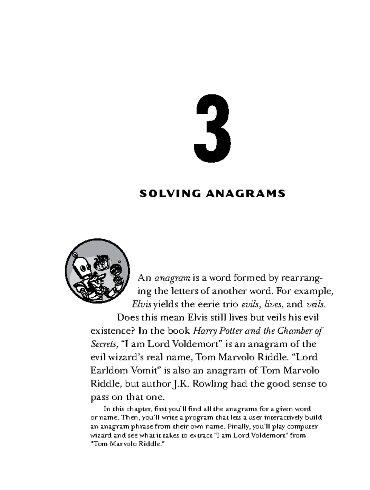 Impractical Python Ch3: Anagram Solutions and Projects - Studocu