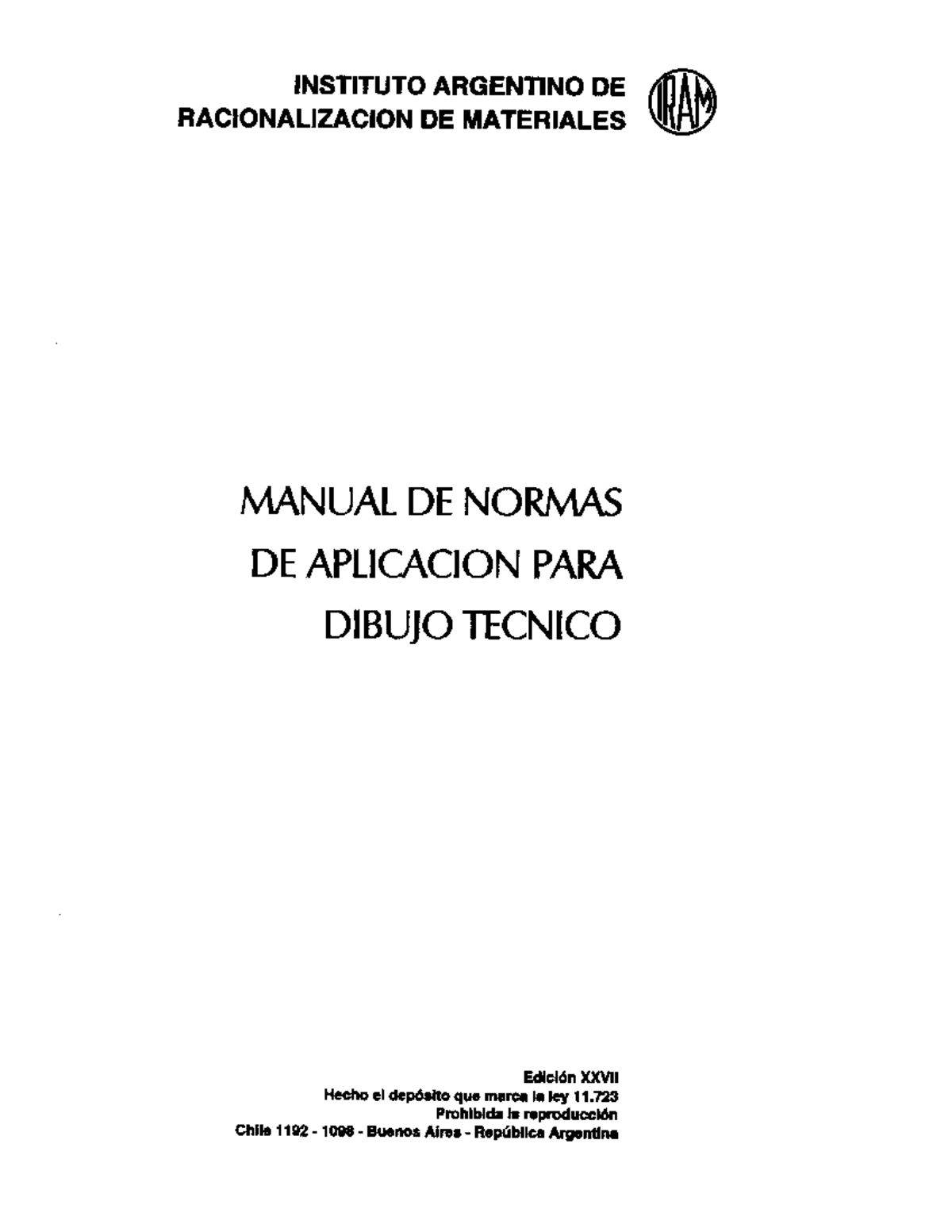 Normas IRAM para Dibujo Técnico: Manual de Aplicación - Studocu