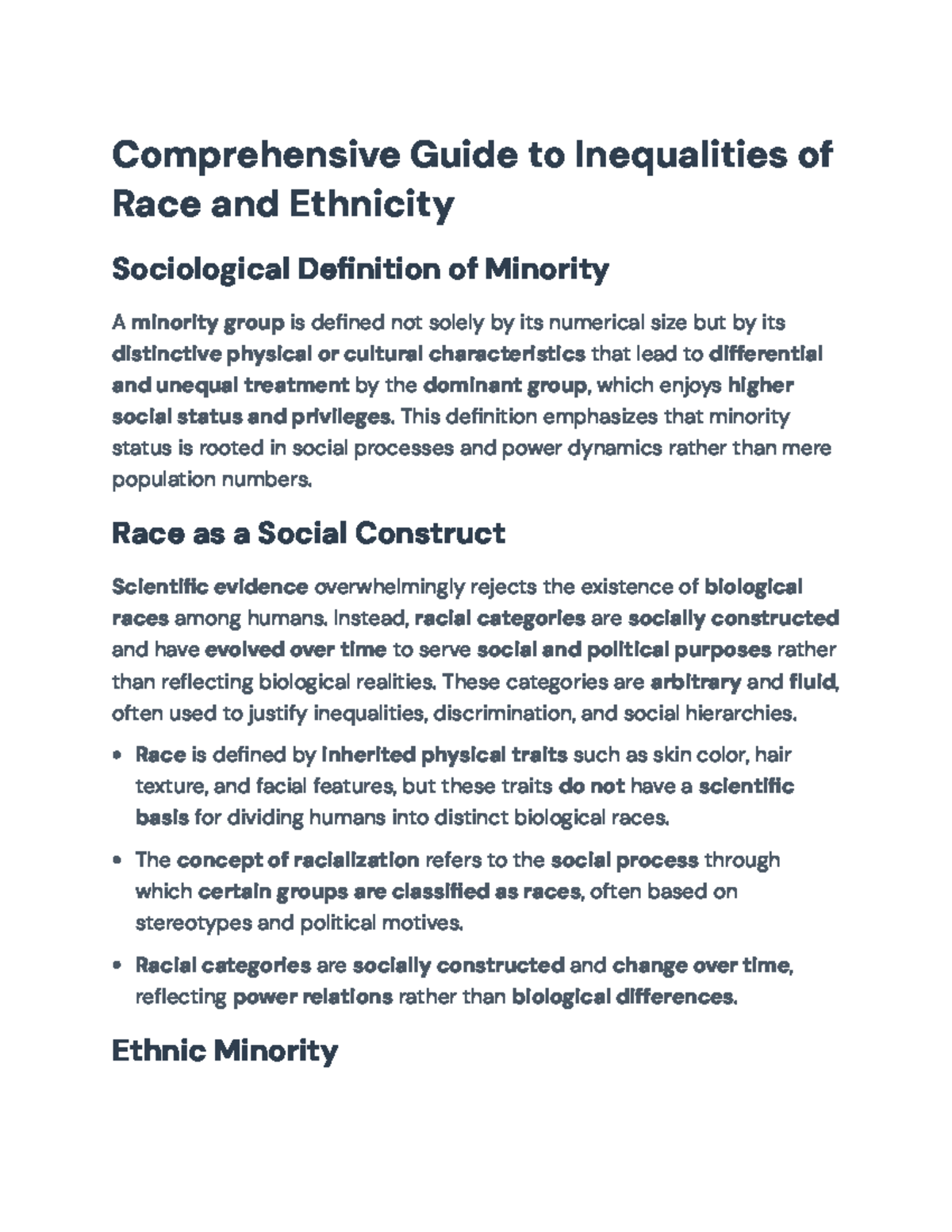 Understanding Racial and Ethnic Inequalities: A Comprehensive Overview ...