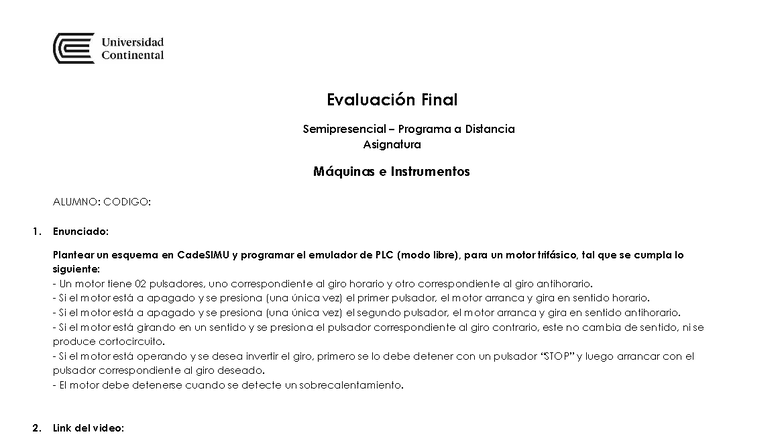 Examen Final MAI-2023: Control de Motor Trifásico en CadeSIMU - Studocu