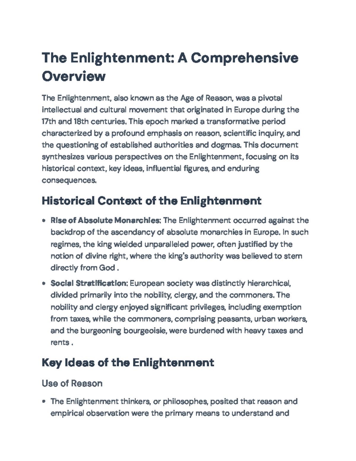 The Enlightenment (HIST 101): Key Ideas, Historical Context & Impact ...