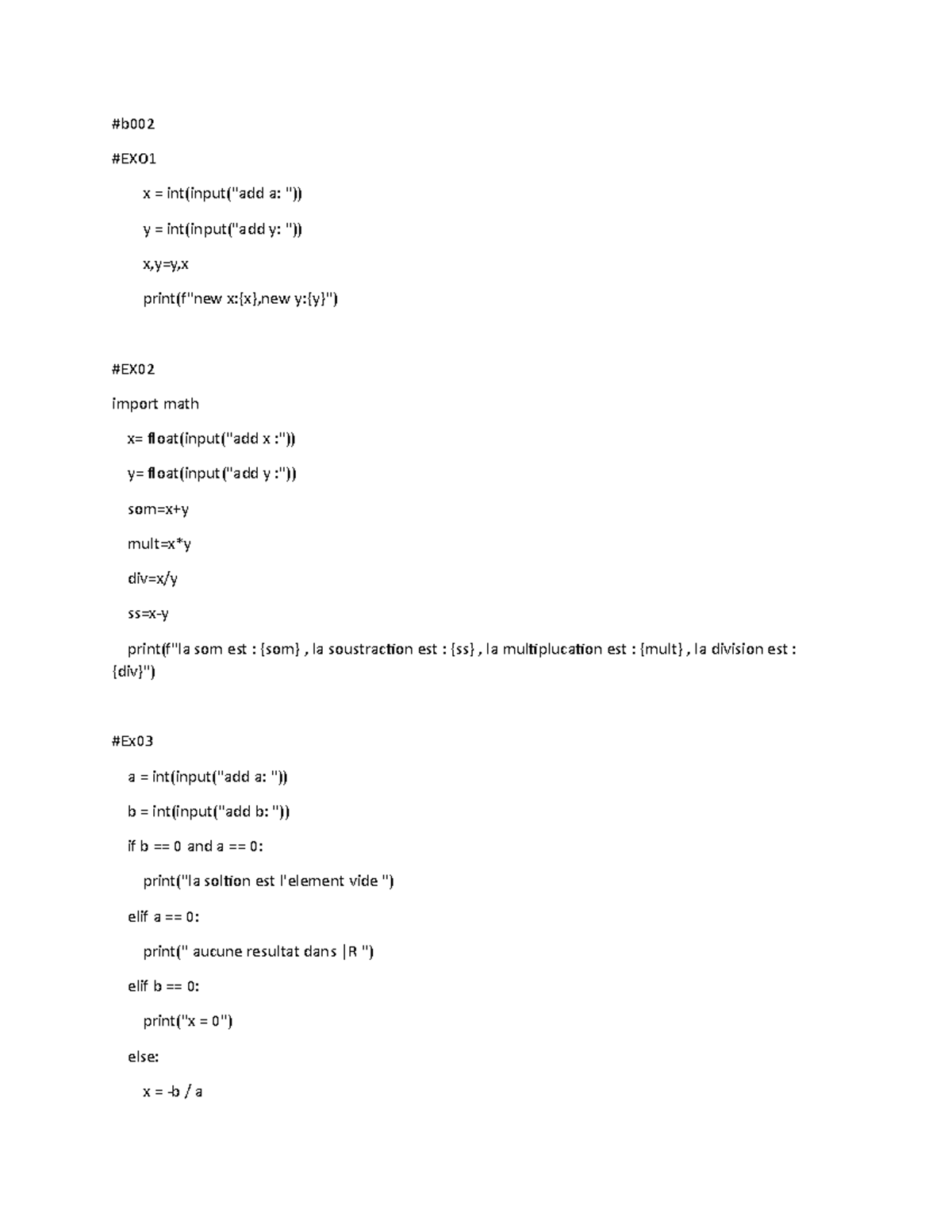 EXO Python Programming Exercises and Solutions - Studocu