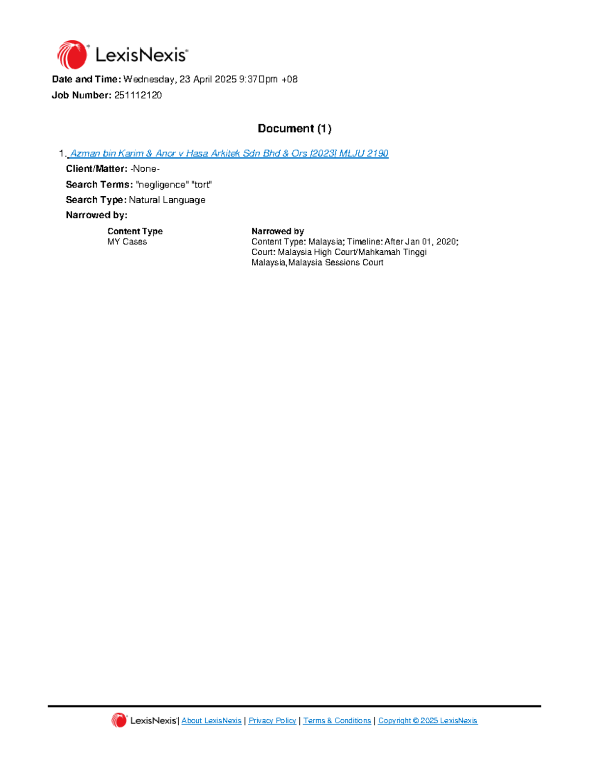 Case Analysis: Azman bin Karim Anor v Hasa Arkitek Sdn Bhd Ors MLJU ...