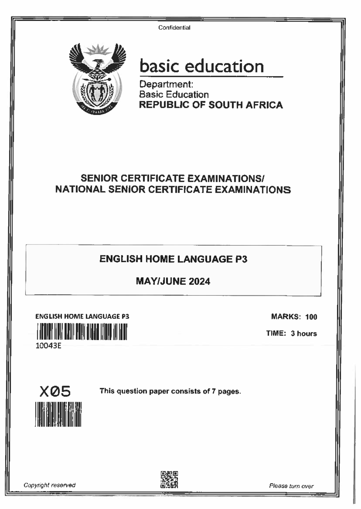 Grade 12 NSC English P3 (HL) June 2024 Exam Question Paper - Studocu