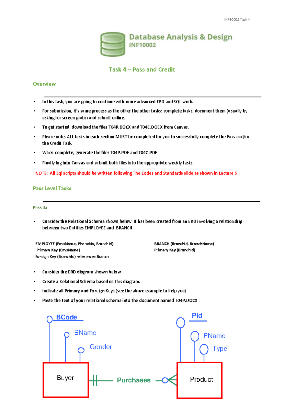 INF10002 Task 04 - COURSEWORK - Task 4 – Pass and Credit Overview In ...