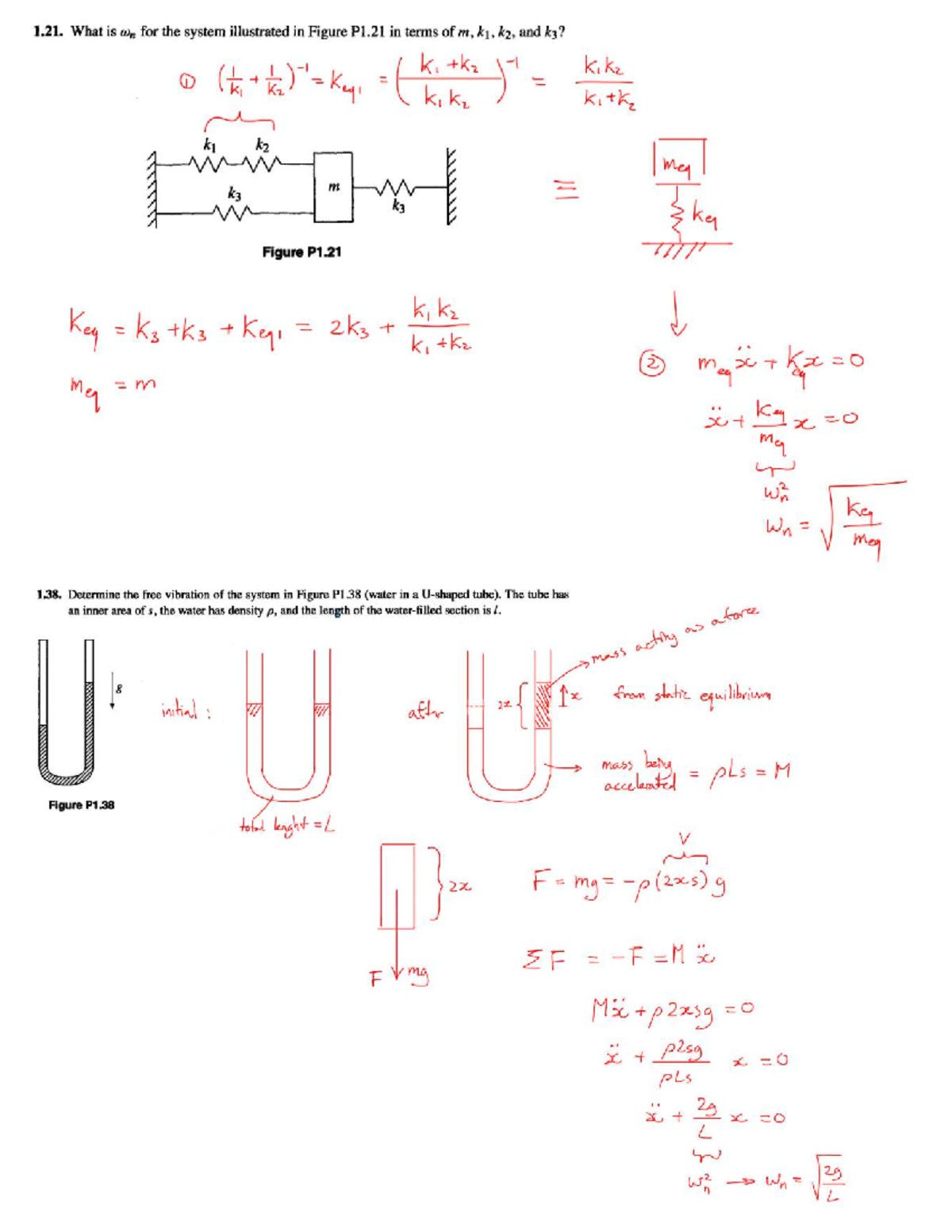 ENGR 375 Winter TUT 2: Natural Frequency Analysis of Dynamic Systems - Studocu