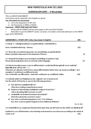 [Solved] Use the Afrikaans song to teach grade 1 learners in FAL ...