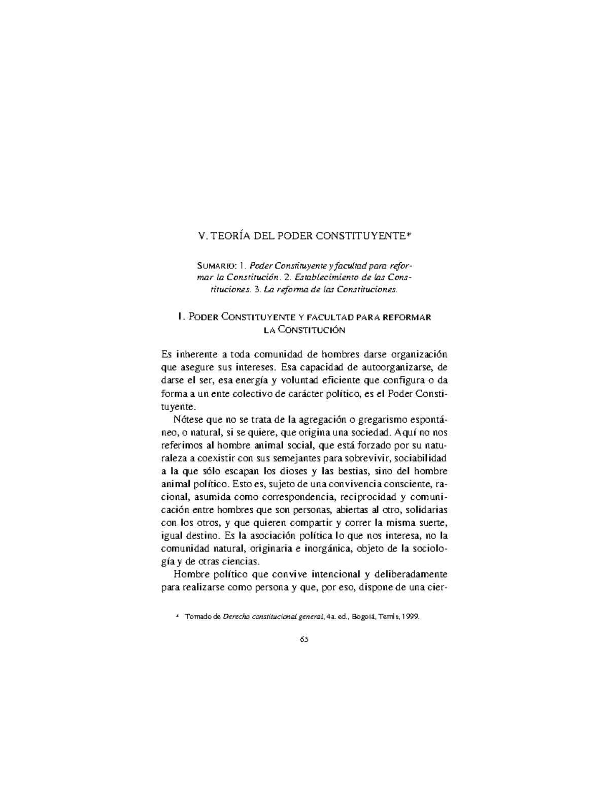 Teoría del Poder Constituyente - DR 2002 - Luis Carlos Sáchica - Studocu