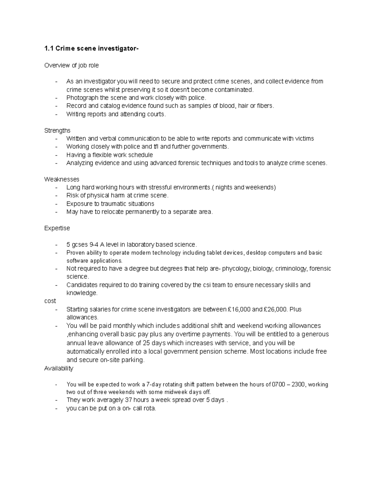 Job Role Overview: Crime Scene Investigator (CSI) Insights and Salary ...