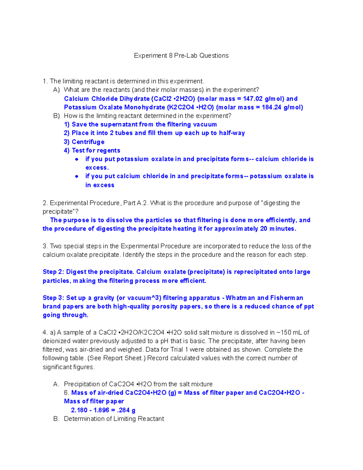 Experiment 8 Pre-Lab Questions - Experiment 8 Pre-Lab Questions The ... Experiment 8 Pre-Lab Questions - Experiment 8 Pre-Lab Questions The ...