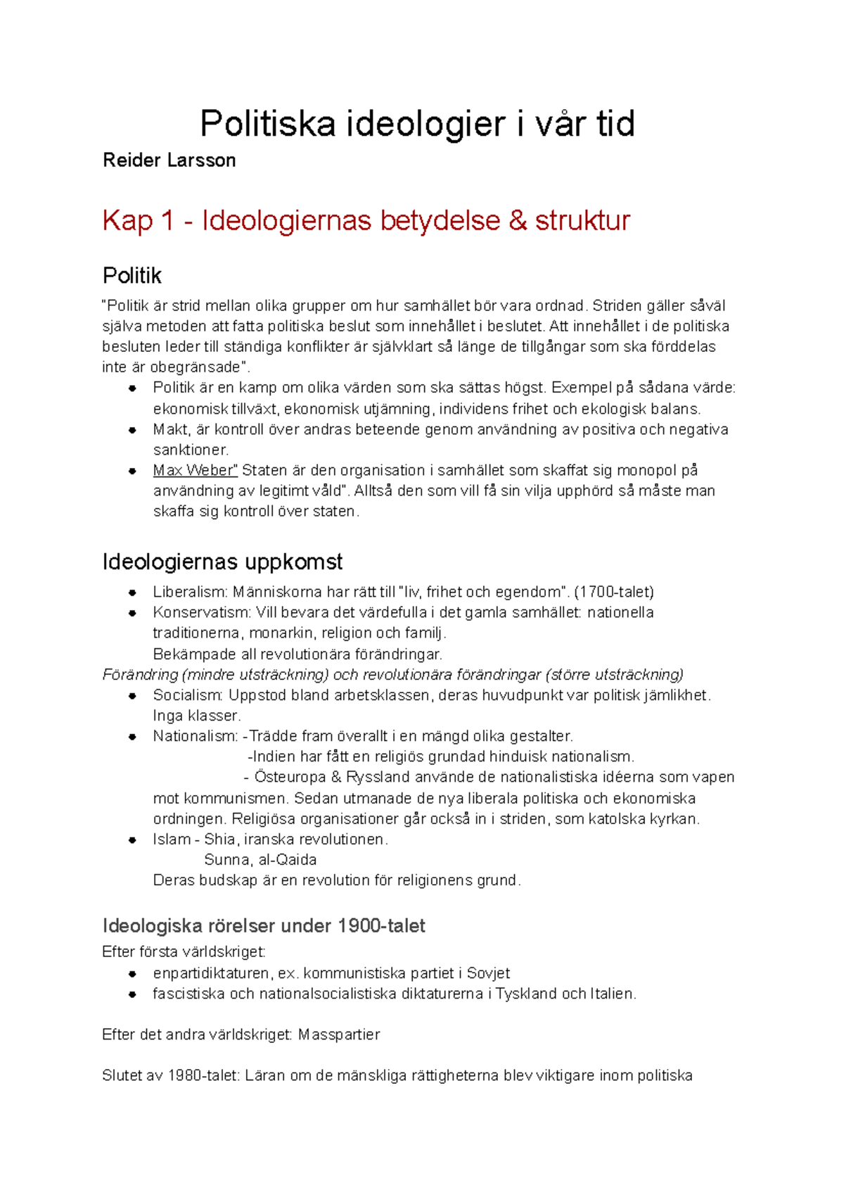 Politiska ideologier i vår tid: En djupgående analys av strukturer och ...