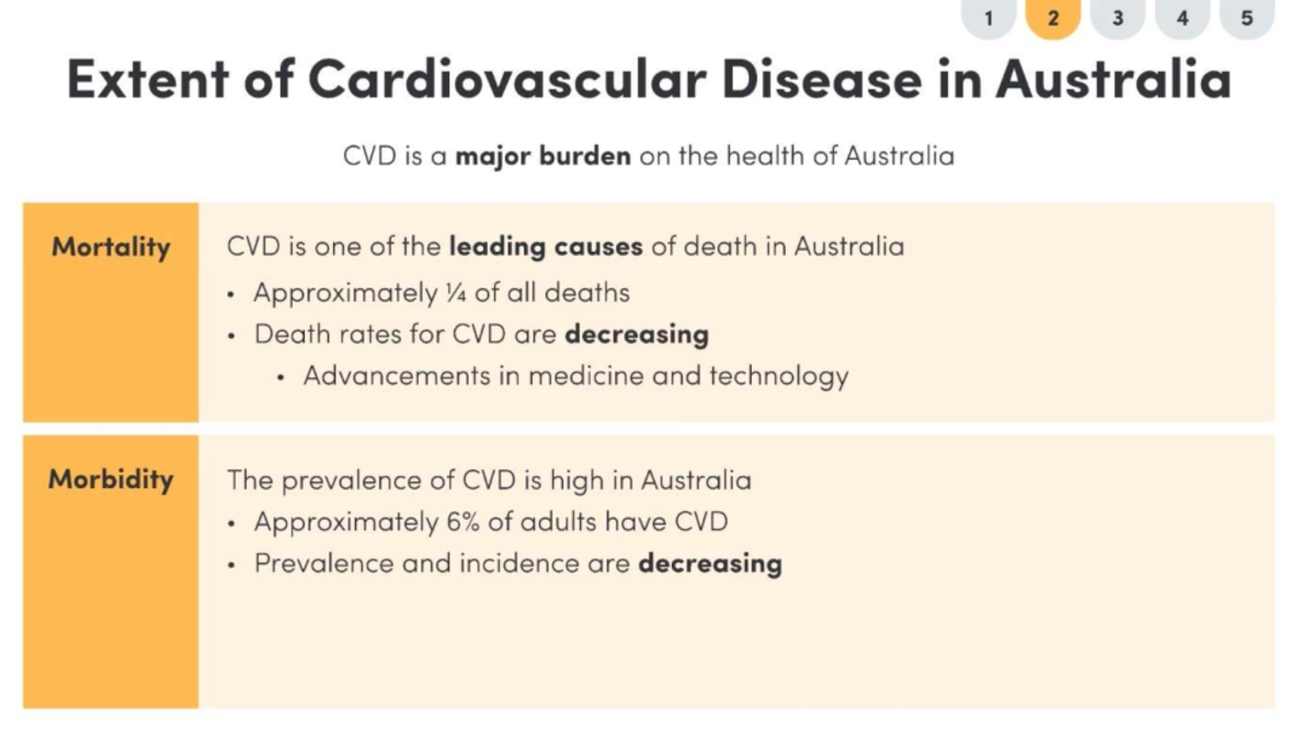 CVD 12345: Nature and Extent of Cardiovascular Disease in Australia ...