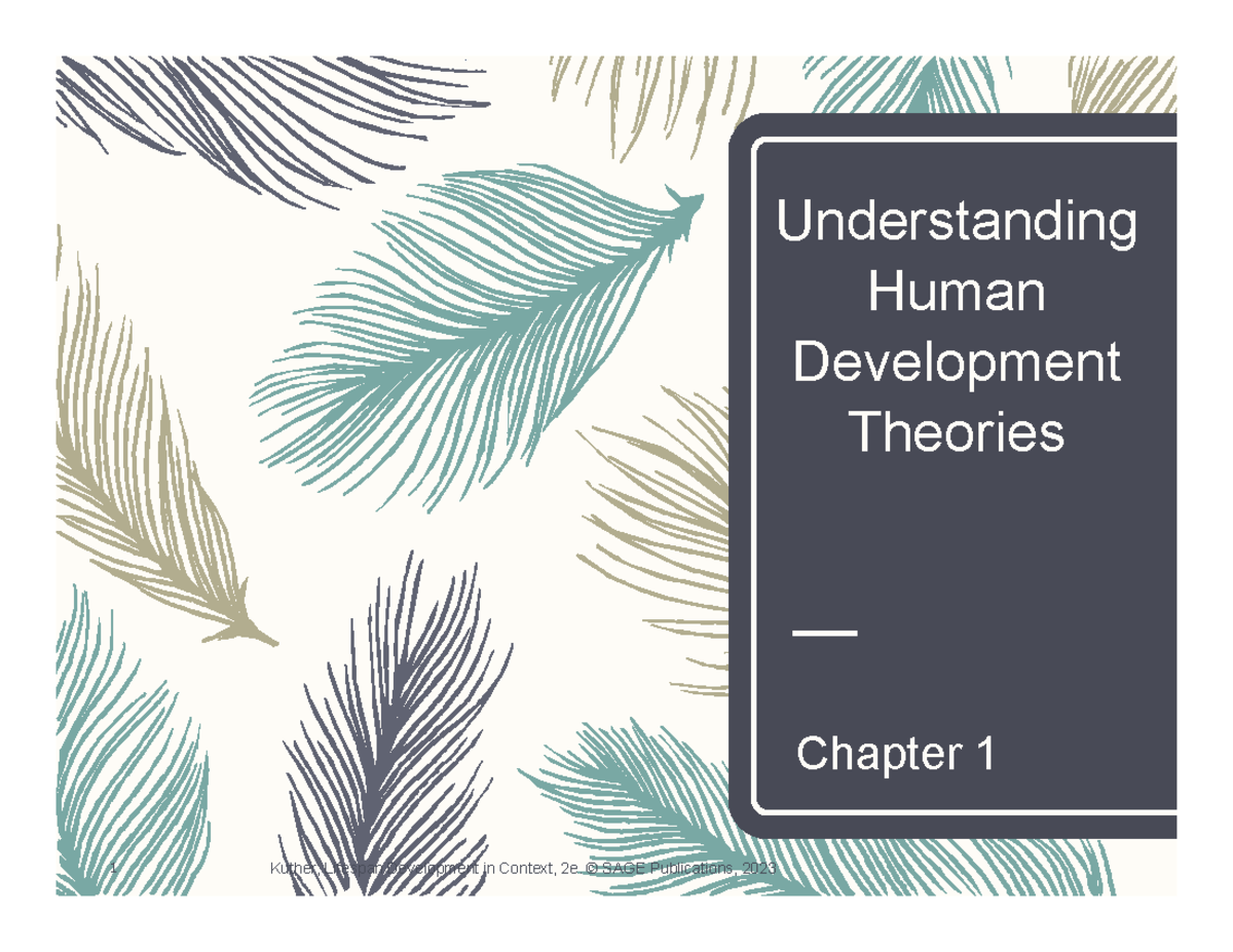 Chapter 1: Theoretical Perspectives on Human Development - Studocu