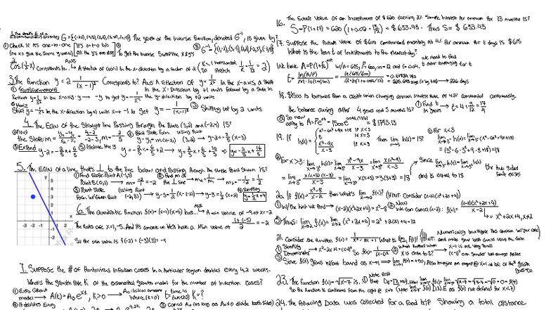 Final Exam Cheatsheet for Calculus (MATH 101) - Studocu